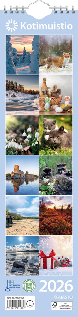 Kotimuistio/Hemkalendern 2026 - Kalenteri | Suomalainen.com