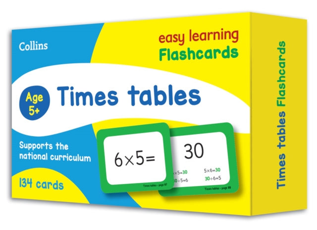 Times Tables Flashcards - Ideal for Home Learning - Collins Easy ...