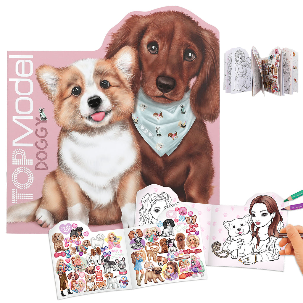 TOPModel Värityskirja KITTY and DOGGY, koira | Suomalainen.com