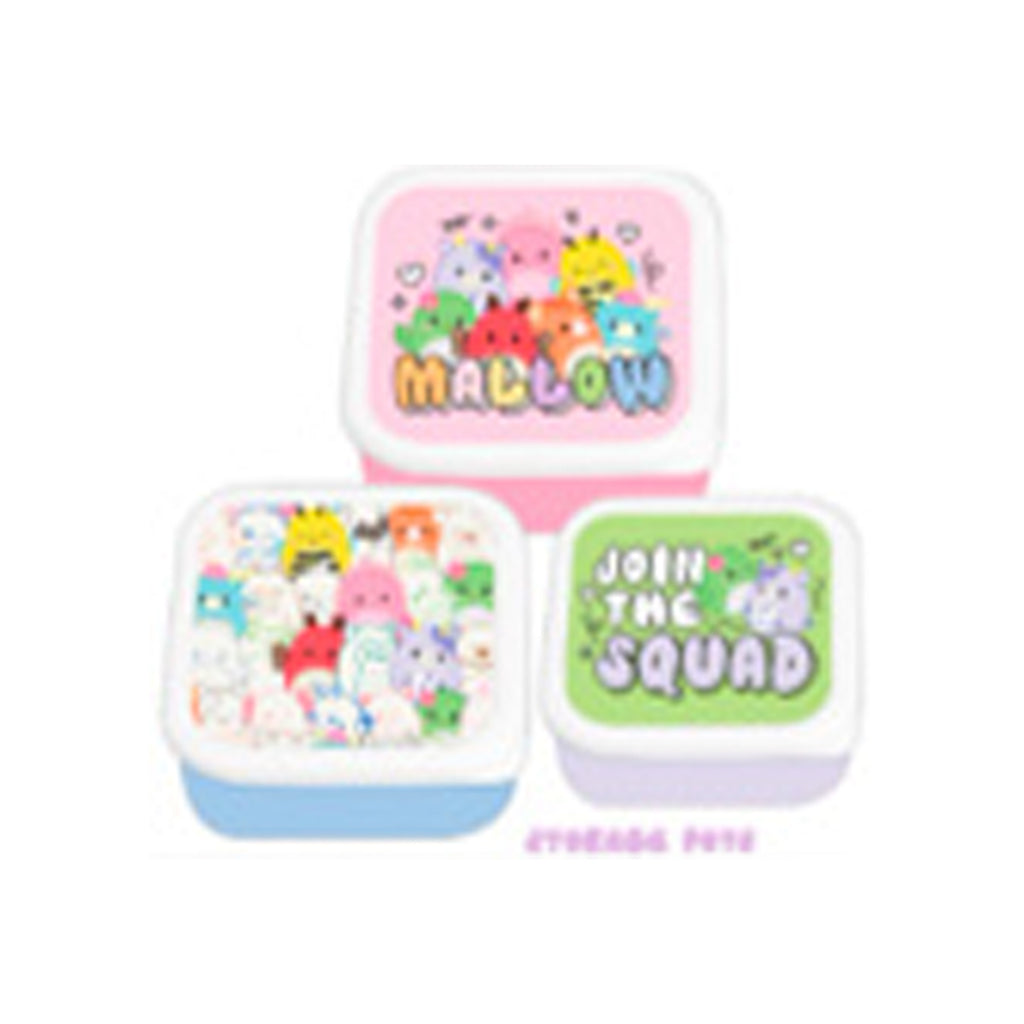Säilytysrasiat Squishmallows Mallow Days 3kpl/setti | Suomalainen.com