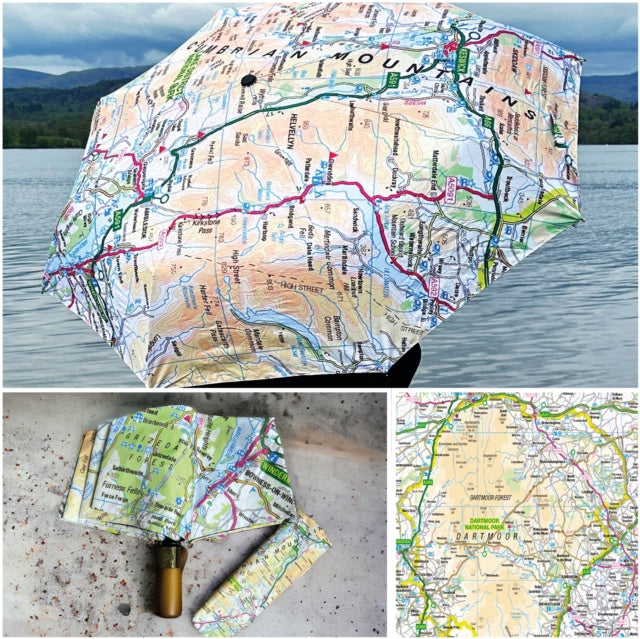 OS Map Premium Umbrella - Dartmoor National Park - Muu | Suomalainen.com