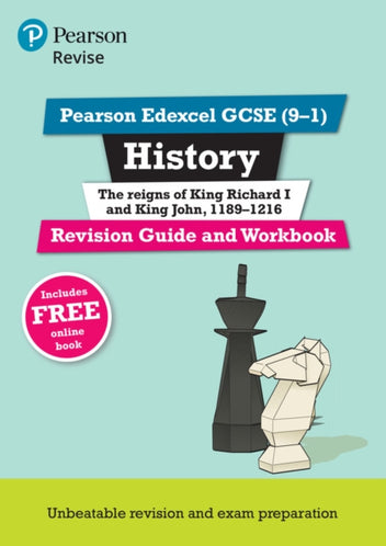 Pearson REVISE Edexcel GCSE History King Richard I and King John Revis ...