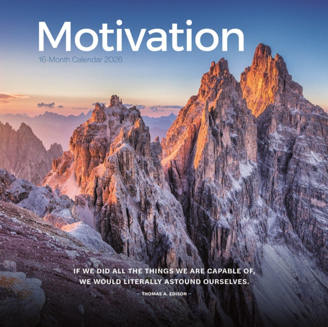 Motivation Square Wall Calendar 2026 - Kalenteri | Suomalainen.com