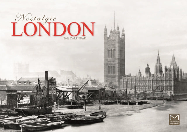 Nostalgic London A4 Calendar 2026 - Kalenteri | Suomalainen.com