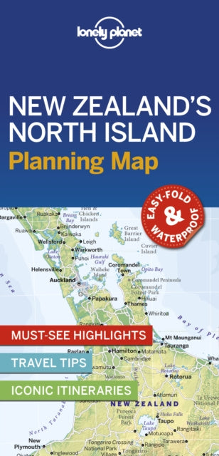 Lonely Planet New Zealand's North Island Planning Map - Lonely Planet ...