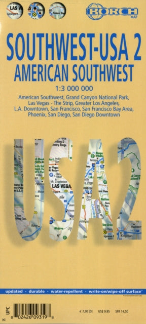 USA Southwest - American Southwest, Borch Map - Southwest USA, American ...
