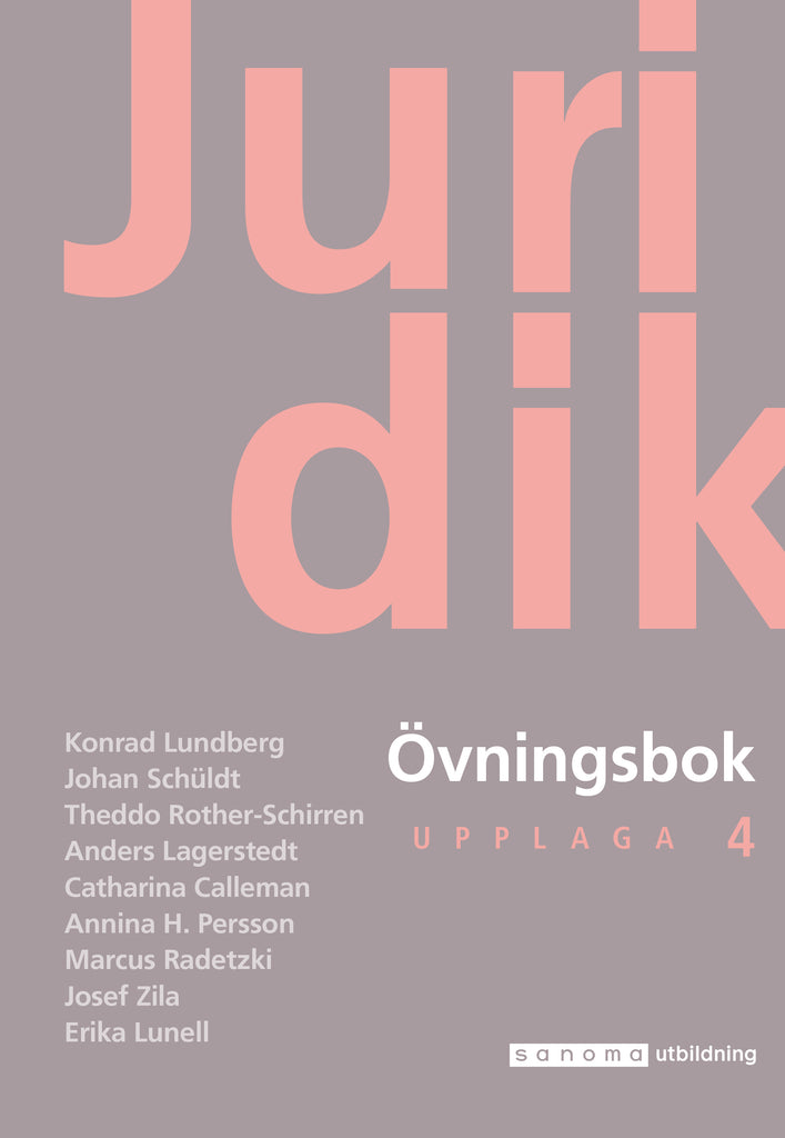 Juridik - Civilrätt, straffrätt, processrätt (Övn.bok) upp.4 - Konrad Lundberg (+8 ...