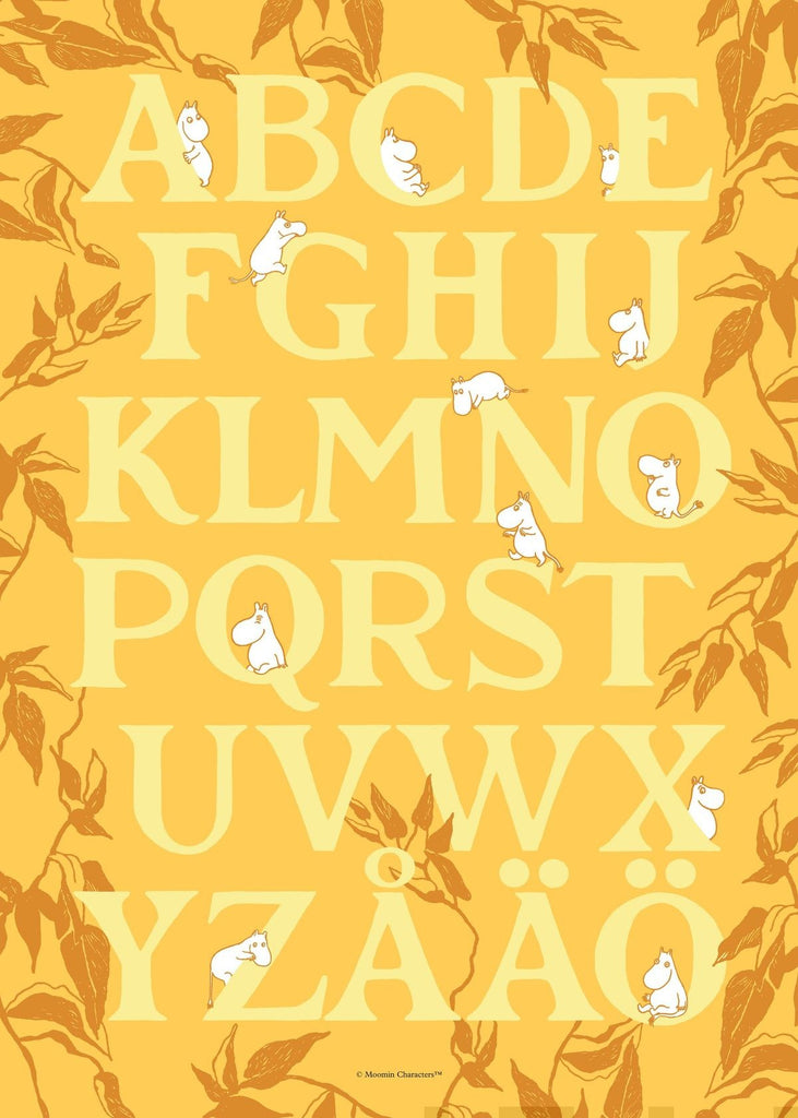 Muumi-juliste Onnelliset aakkoset - Muu | Suomalainen.com