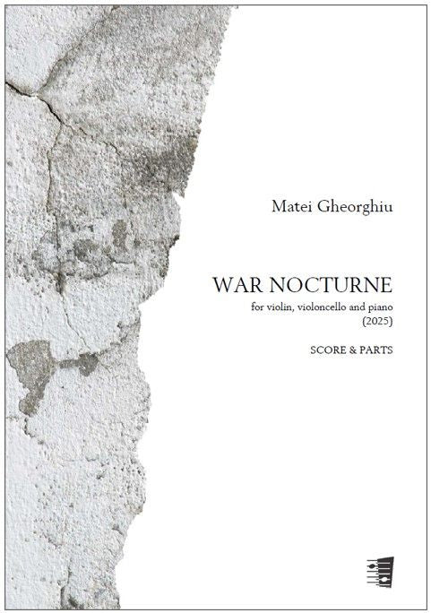 War Nocturne for violin, violoncello and piano - Score (piano) & parts ...
